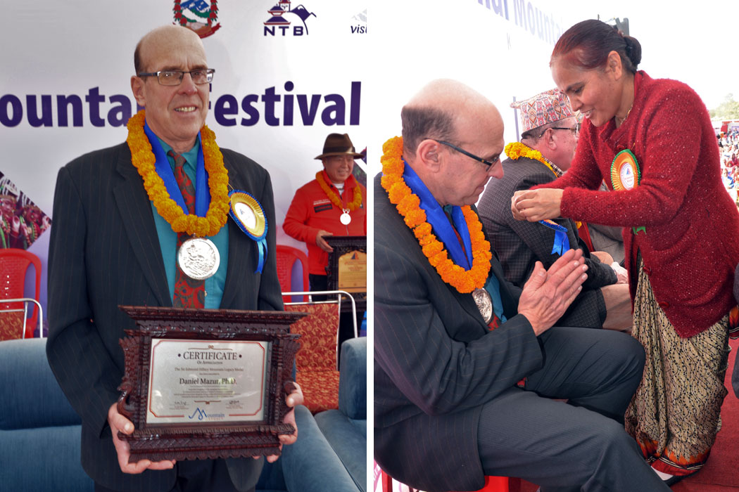 SummitClimb Leader Daniel Mazur Receives Hillary Medal